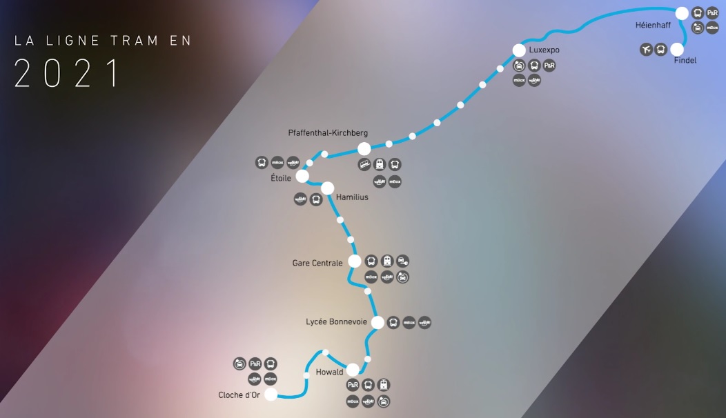 [Vidéo] De la Cloche d’Or au Findel : le parcours du tram dévoilé en intégralité | Le Quotidien